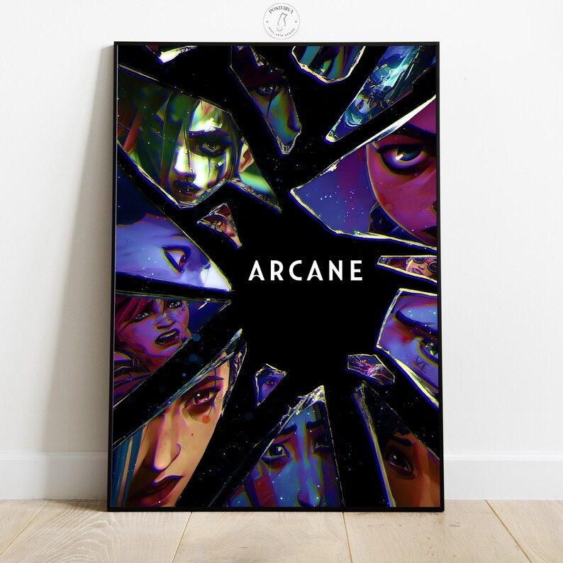 Arcane Poster | Tv Series Wall Art | Gamer Room Decor | Animated Series ...