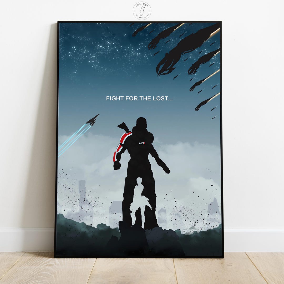 Mass Effect Poster | Video Game Wall Art | Gamer Room Decor | Game ...
