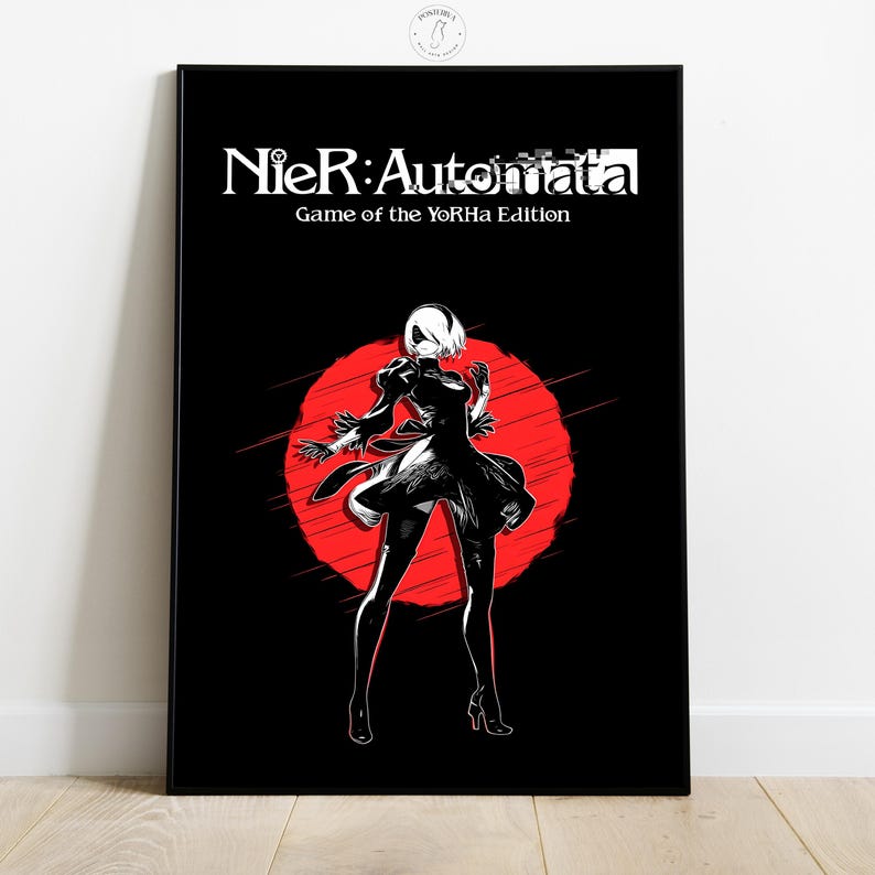 Nier Automata Poster | Video Game Wall Art | Gamer Room Decor | Game ...