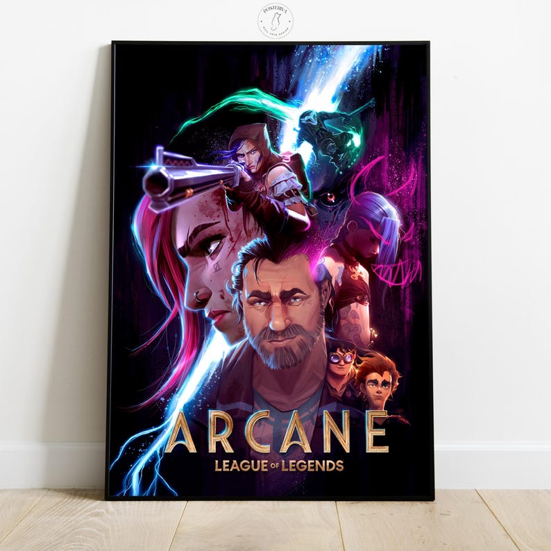 Arcane Poster | Tv Series Wall Art | Gamer Room Decor | Animated Series ...