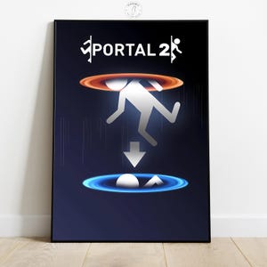 Portal 2 Poster | Premium Gamer Room Wall Art - Etsy