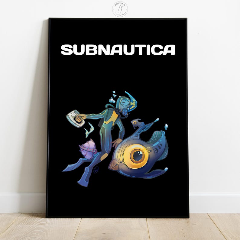 Subnautica Poster | Underwater Leviathan Video Game Art - Etsy