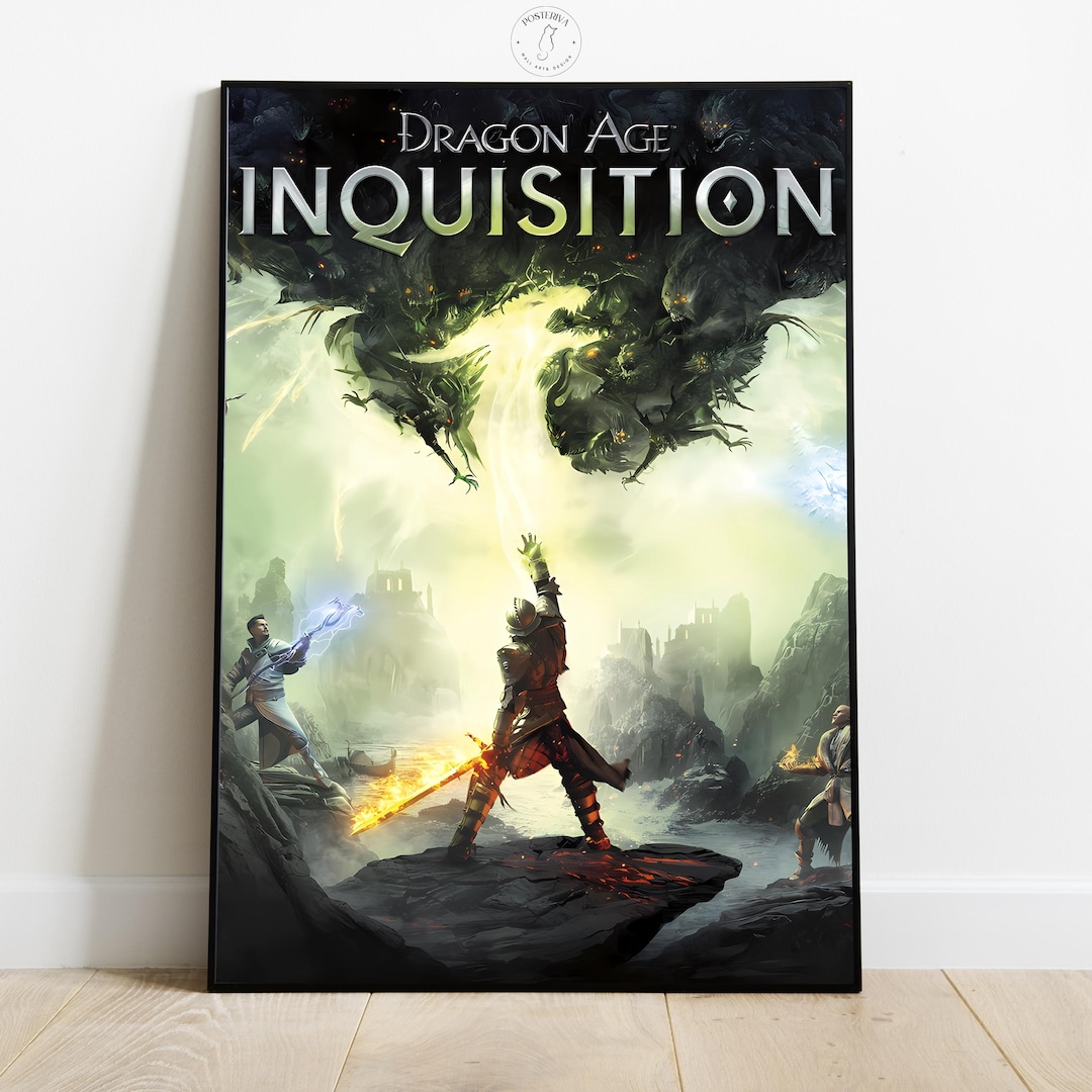 Dragon Age Poster | Video Game Wall Art | Gamer Room Decor | Game ...