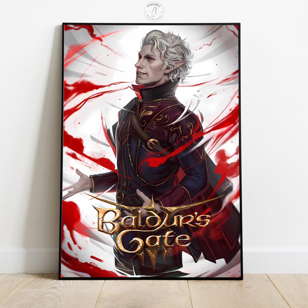 Baldur's Gate 3 Poster | Astarion, Gamer Room Wall Art - Etsy