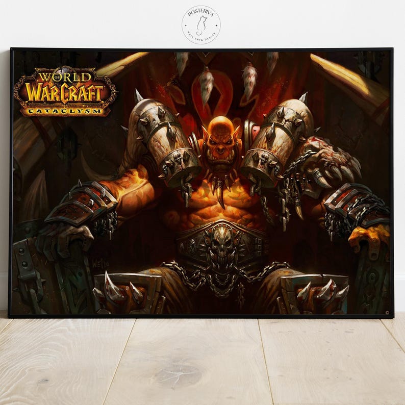 World of Warcraft Poster | Premium Gamer Room Wall Art - Etsy