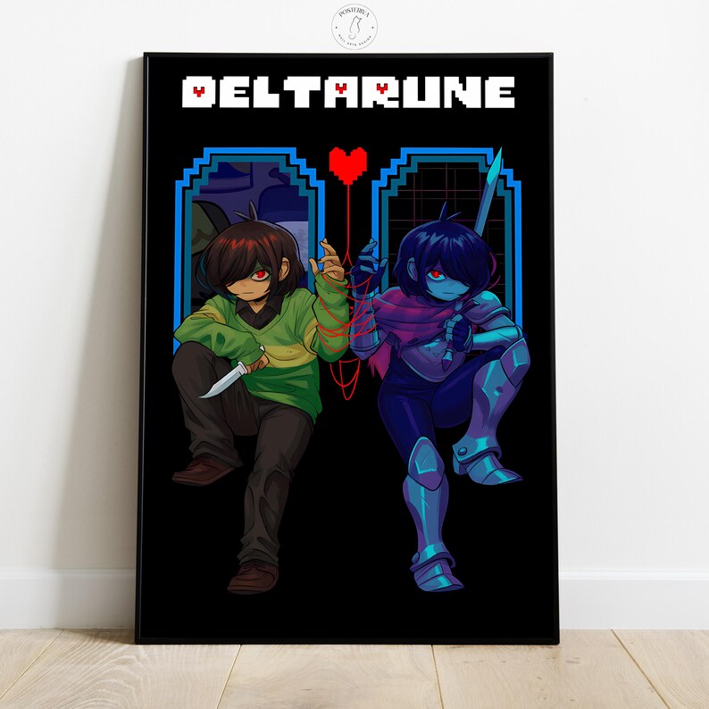 Deltarune Poster | Video Game Wall Art | Gamer Room Decor | Game Poster ...