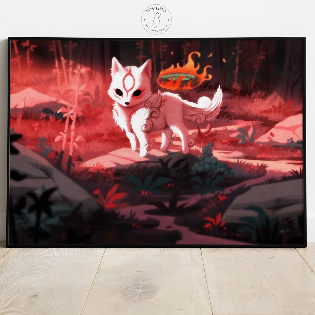 Okami Poster | Video Game Art Print | Gamer Gift - Etsy