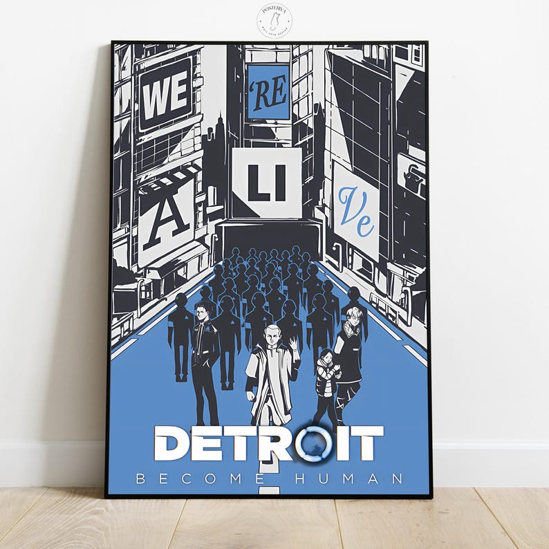 Detroit Become Human Poster | Gamer Room Wall Art - Etsy