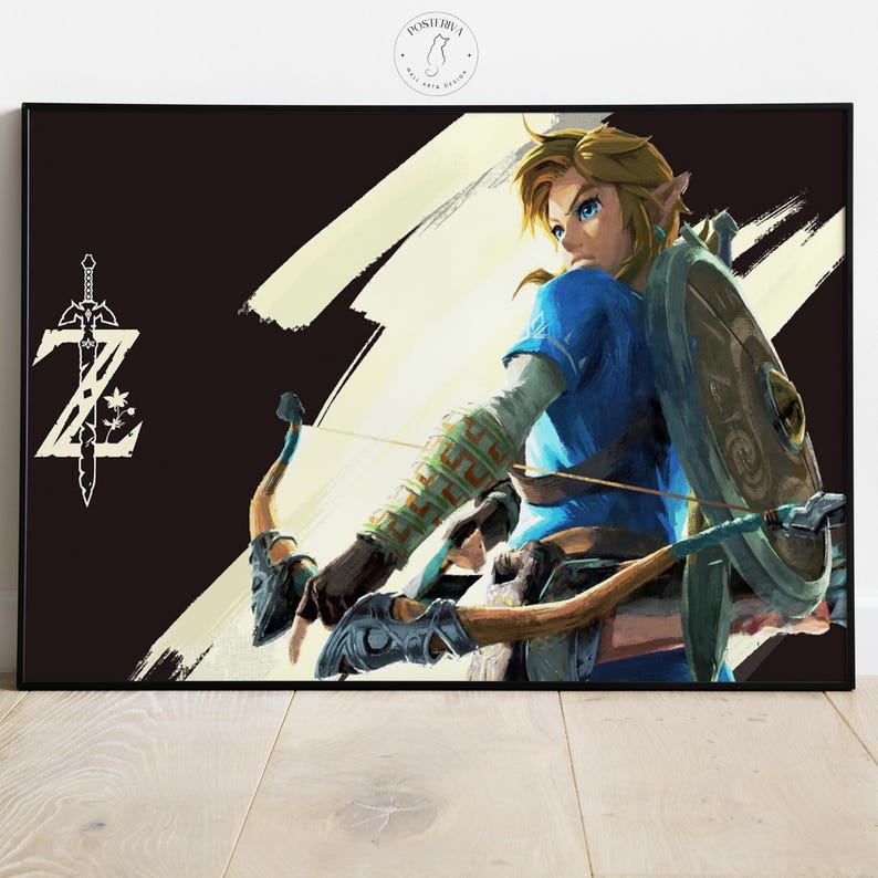 Breath of the Wild Poster: Premium Zelda Gamer Room Wall Art - Etsy