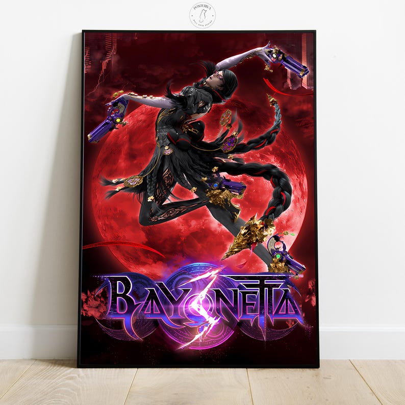 Bayonetta Poster | Video Game Wall Art | Gamer Room Decor | Game Poster ...