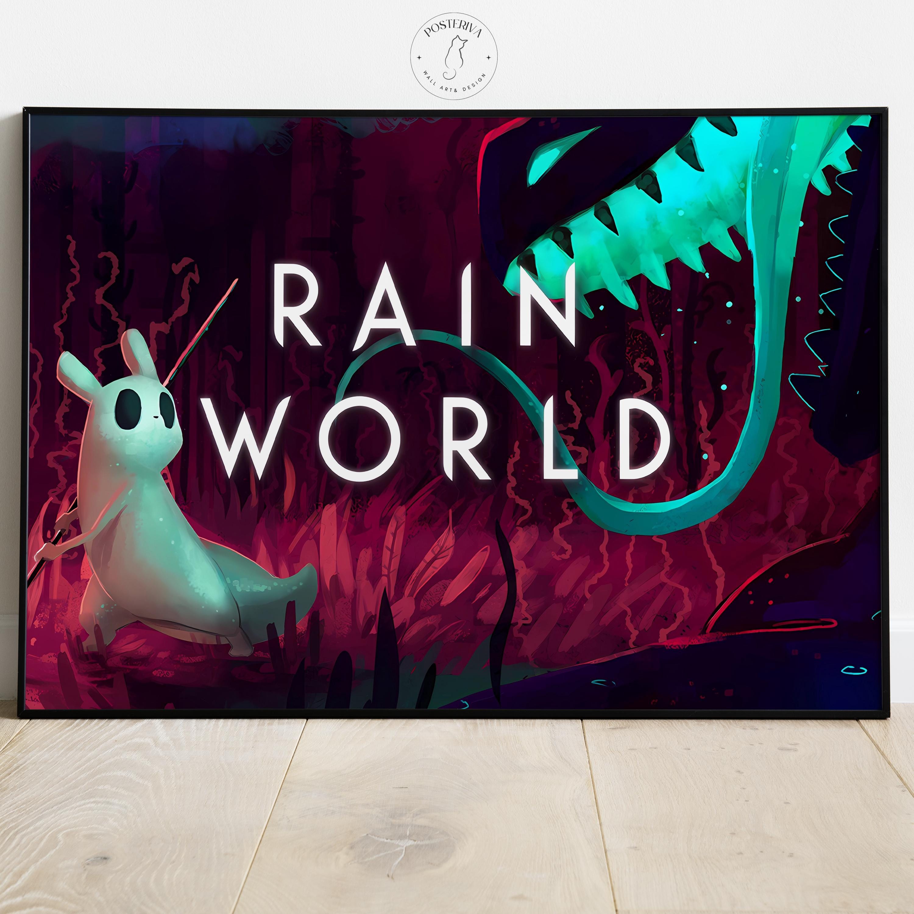 Rain World Poster Video Game Wall Art Gamer Room Decor Game