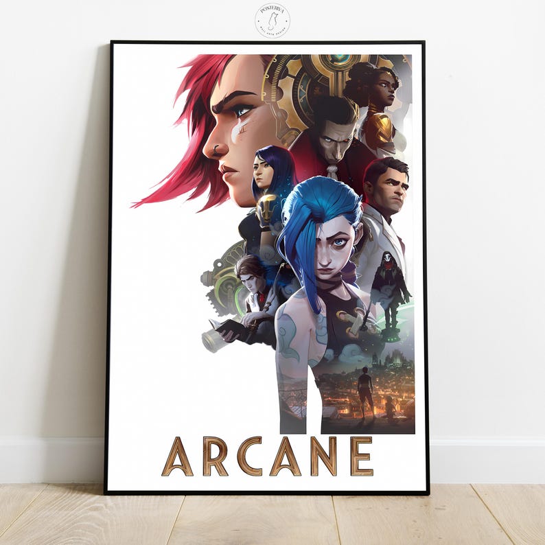 Arcane Poster | Tv Series Wall Art | Gamer Room Decor | Animated Series ...