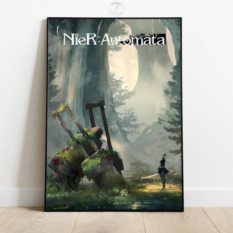 Nier Automata Poster | Premium Video Game Wall Art - Etsy