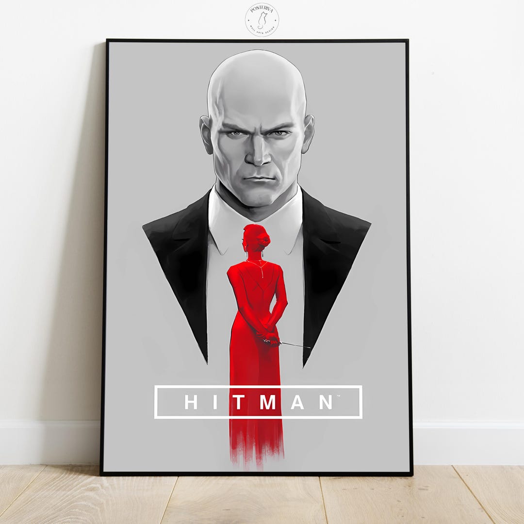 Hitman Poster | Video Game Wall Art | Gamer Room Decor | Game Poster ...