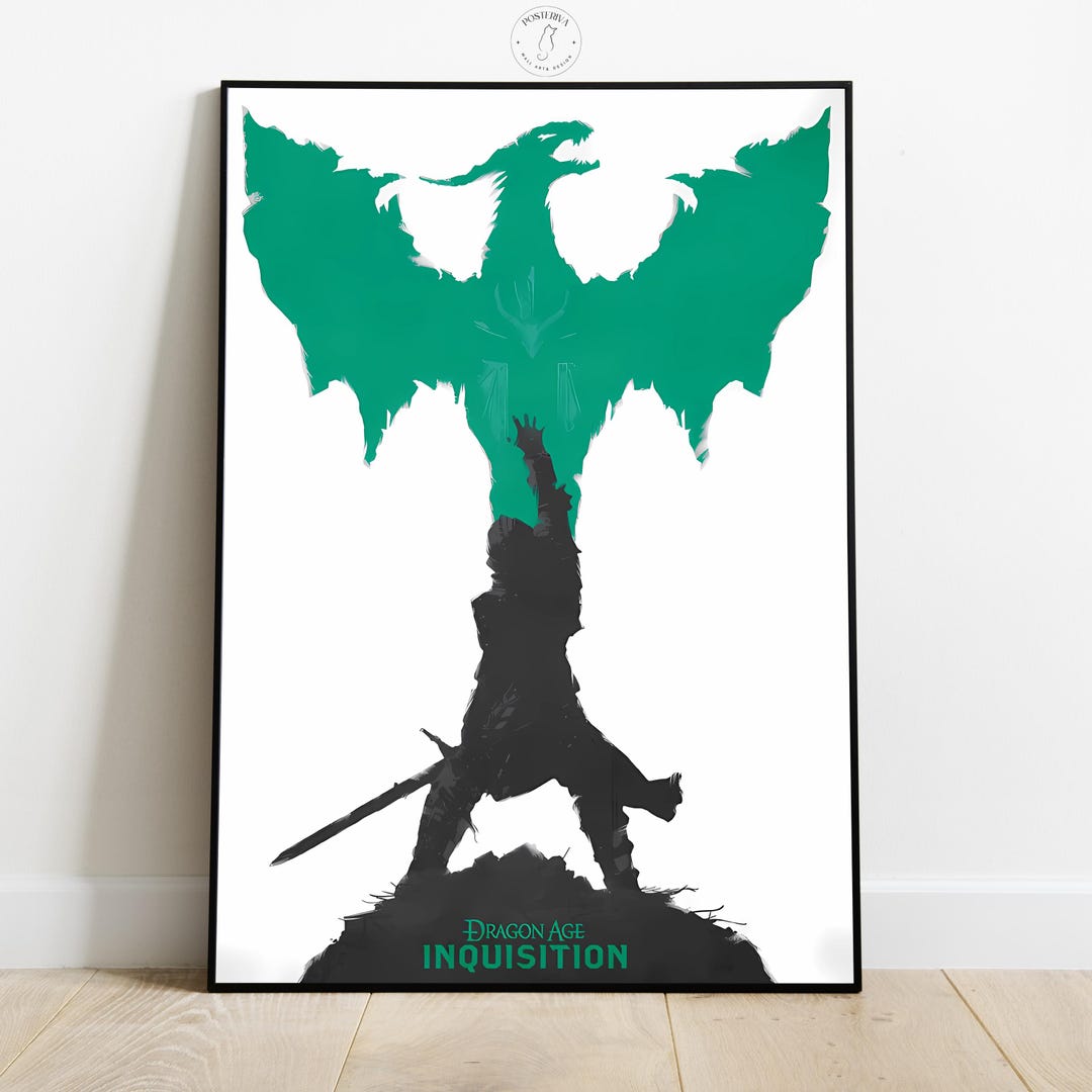 Dragon Age Inquisition Poster | Video Game Wall Art | Gamer Room Decor ...