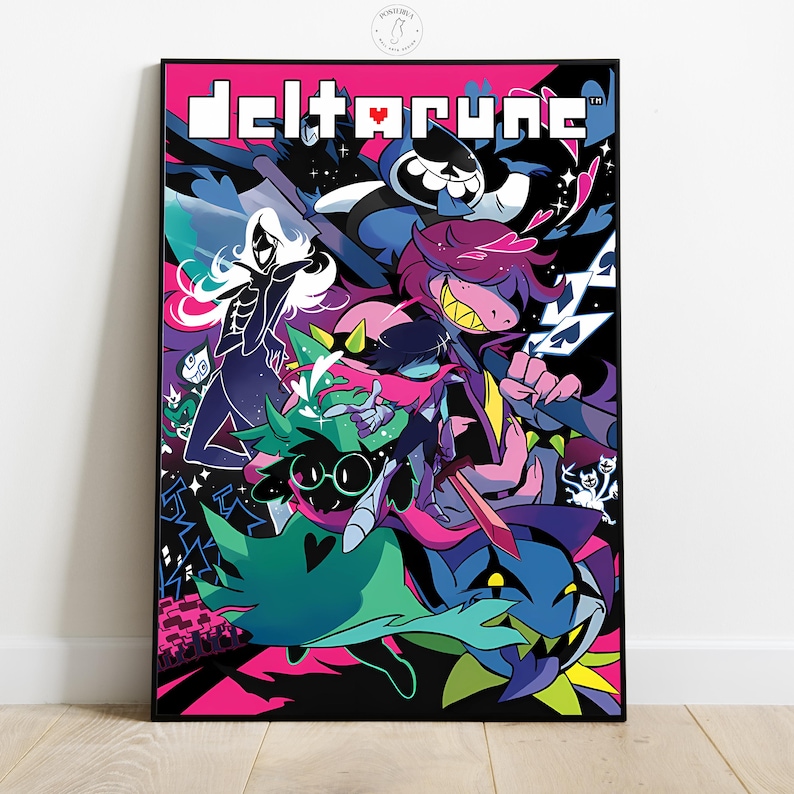 Deltarune Poster | Video Game Wall Art | Gamer Room Decor | Game Poster ...