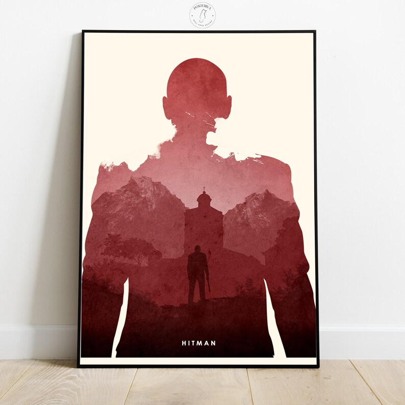 Hitman Poster: Agent 47 Video Game Wall Art - Etsy