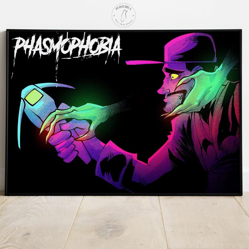 Phasmophobia Poster | Video Game Wall Art | Gamer Room Decor | Game ...