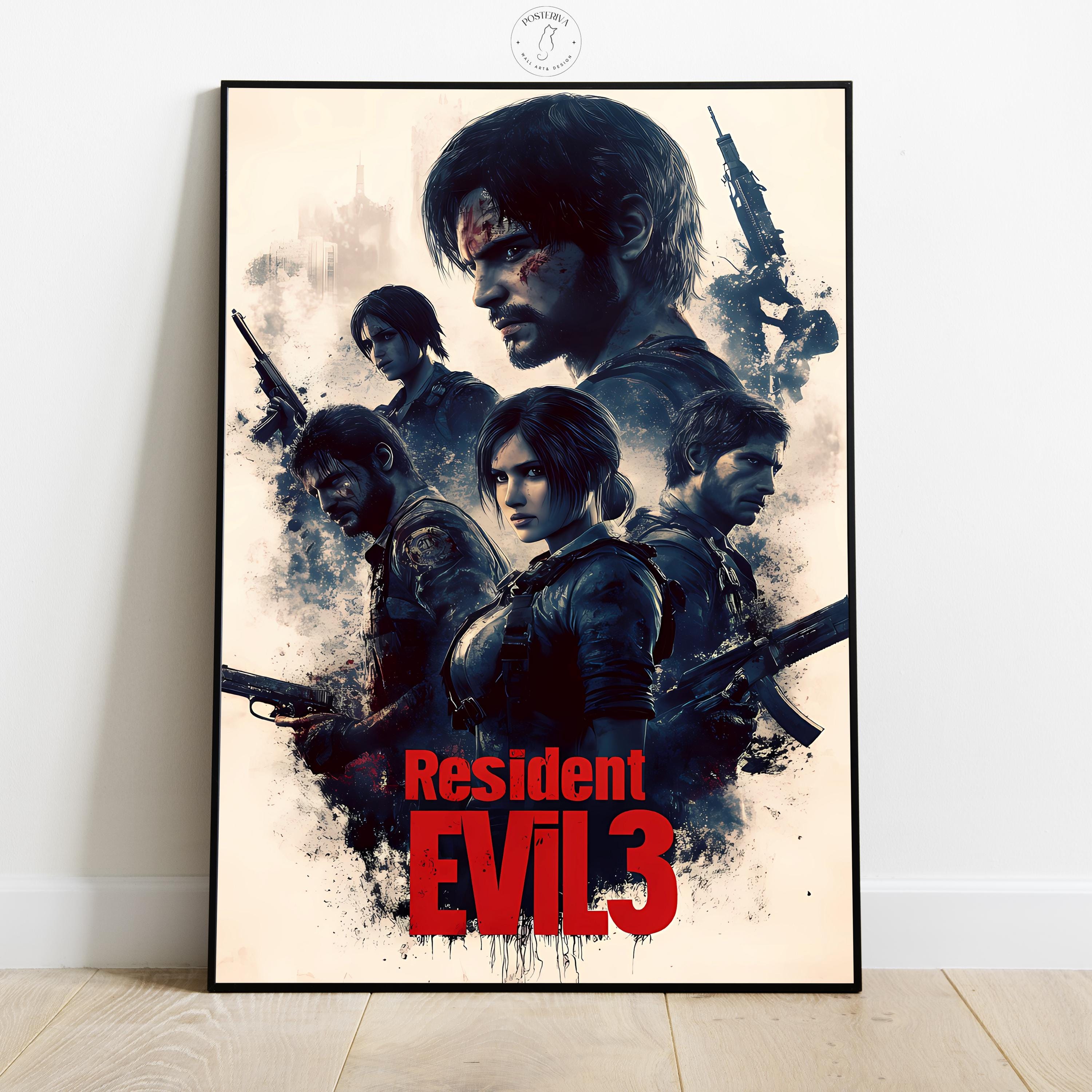 Resident Evil 3 Poster | Premium Video Game Wall Art - Etsy