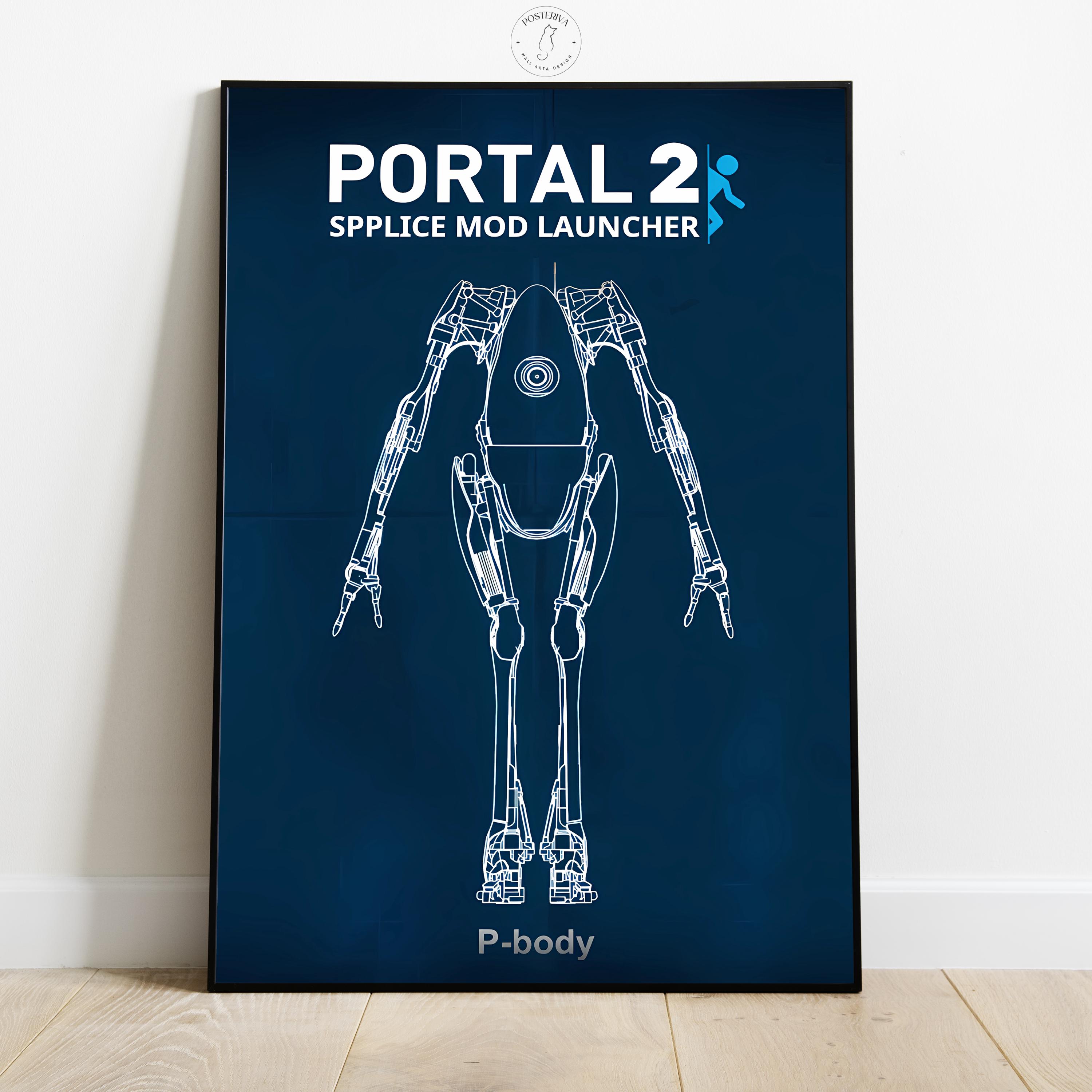 Portal 2 Poster | Video Game Wall Art | Gamer Room Decor | Home Decor ...
