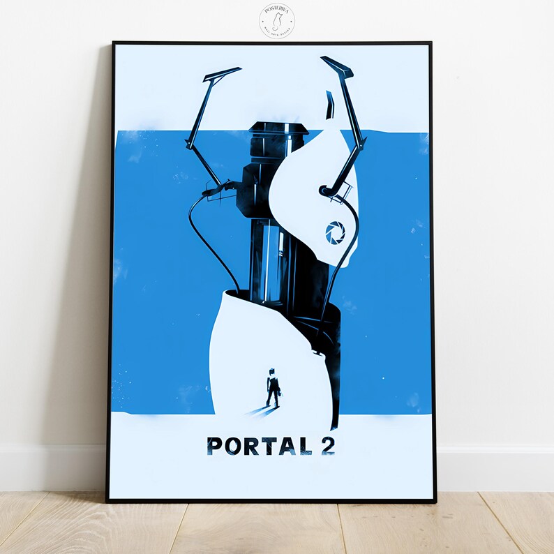 Portal 2 Poster | Video Game Wall Art | Gamer Room Decor | Home Decor ...