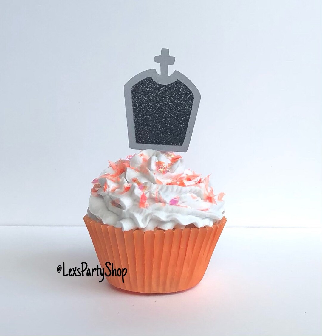 Tombstone Toothpick Toppers: 12 Cupcake Toppers, Halloween Decorations ...