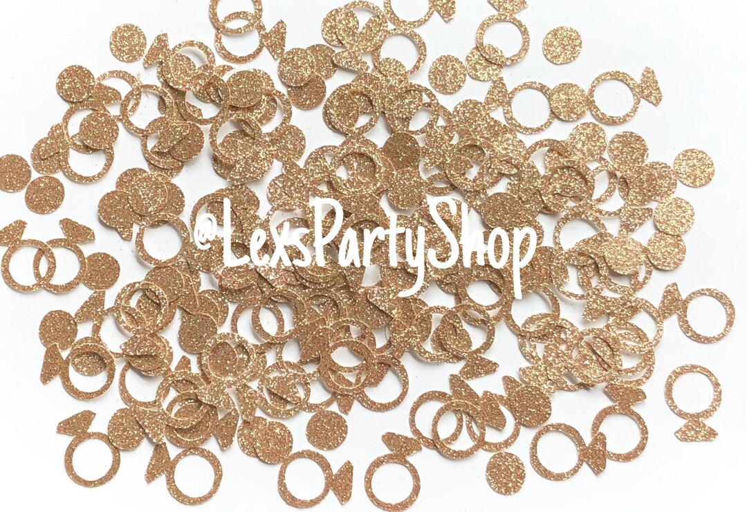 Bachelorette Engagement Ring Confetti, Ring Confetti Pieces, Diamond ...
