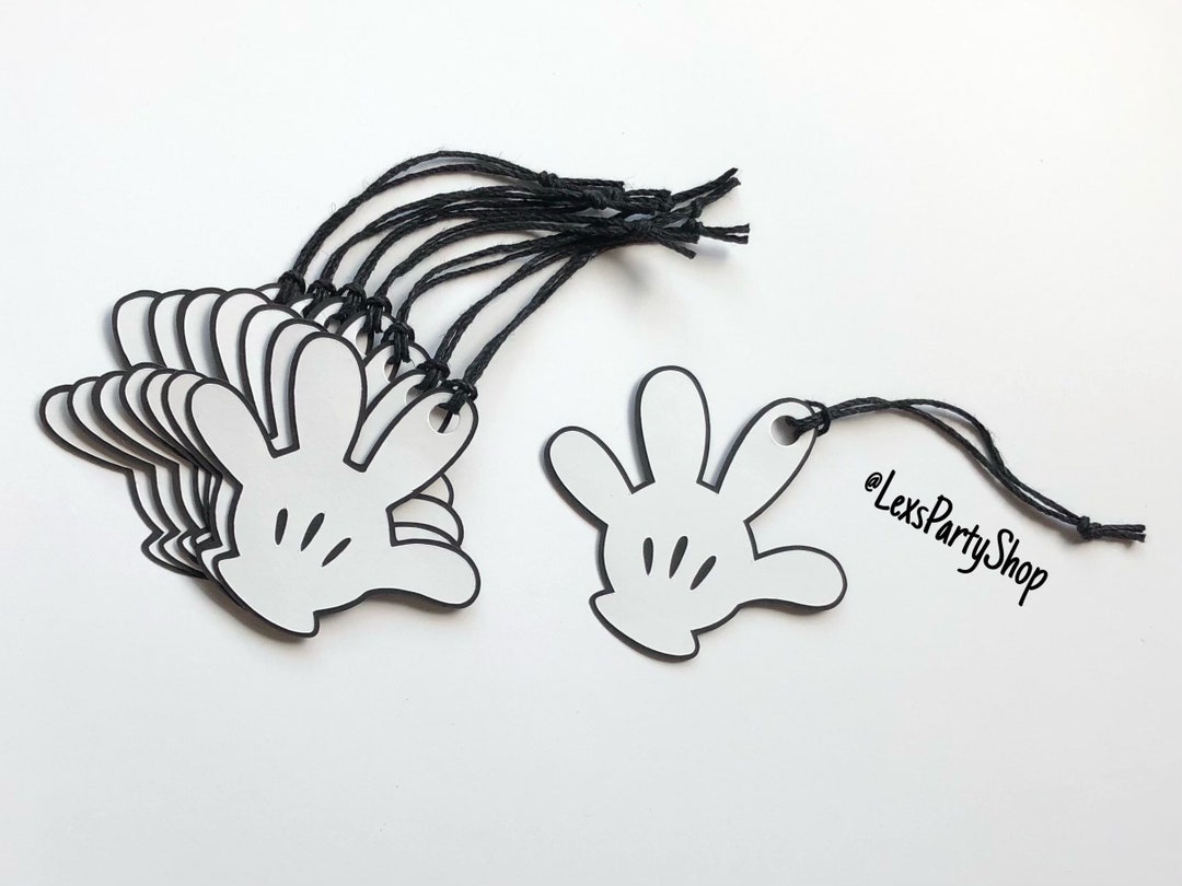 Mickey Mouse Gift Tags, Mickey Mouse Party Favor Tags, Mickey Gift Tags ...