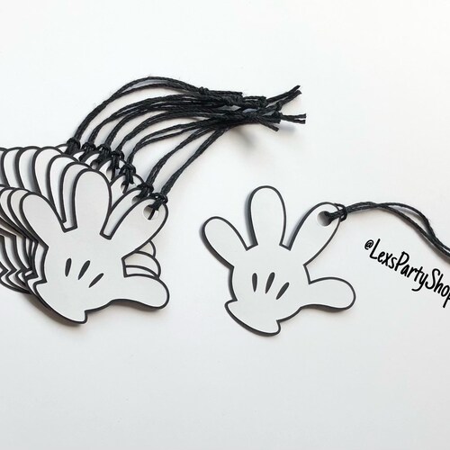 Mickey Mouse Party Favor Tags DIY / Gift Tags / Mickey Mouse - Etsy