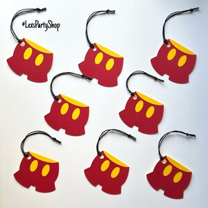 Mickey Mouse Gift Tags, Mickey Tags, Mickey Mouse Party, Favor Tags - Etsy