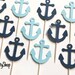Anchor Cupcake Toppers Nautical Cupcake Toppers Nautical - Etsy
