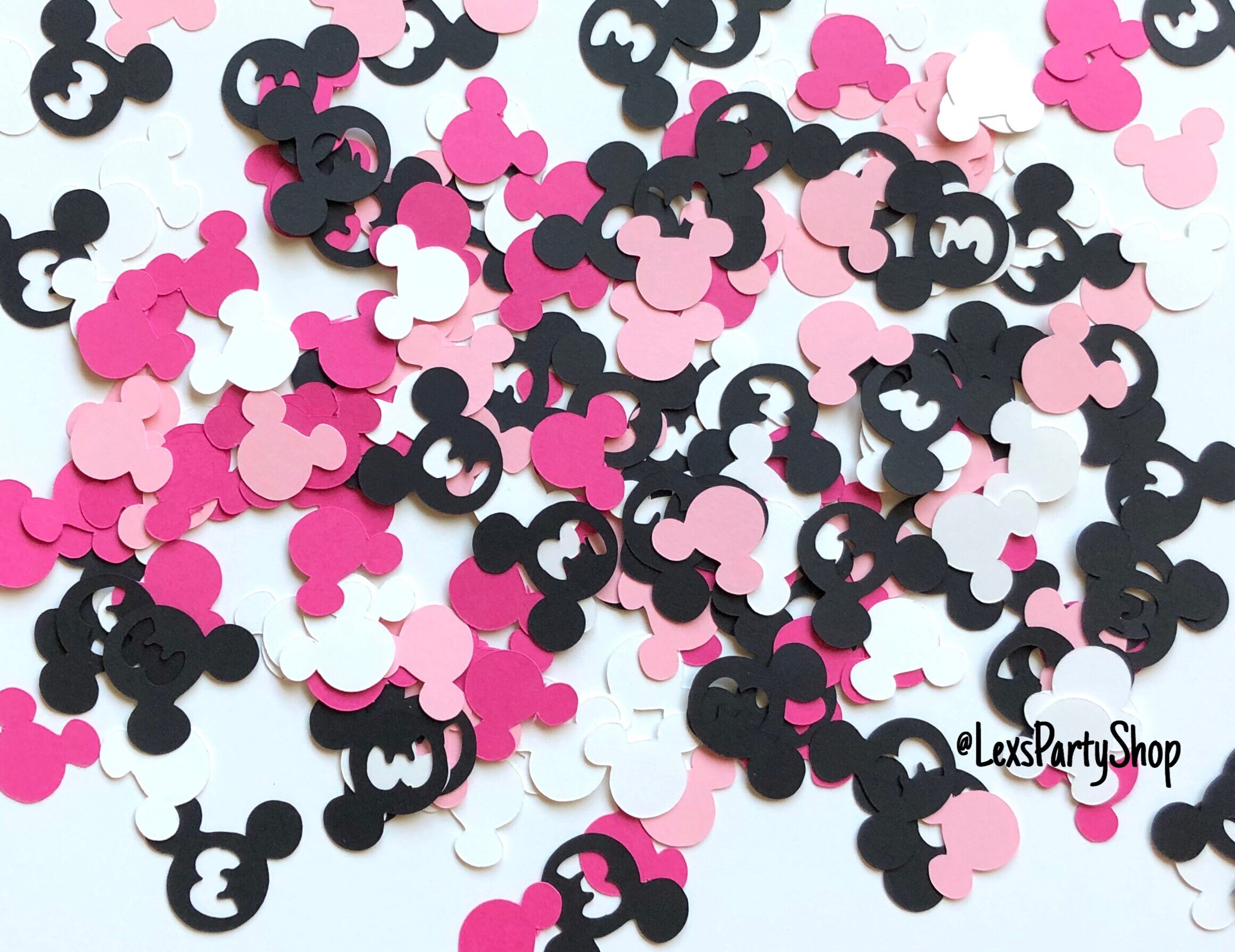 Minnie Mouse Confetti: Third Birthday Custom Confetti 200 Pieces - Etsy