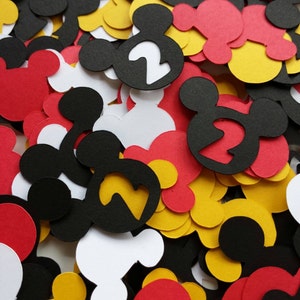 Disney Mickey Mouse Confetti: 200 Disney Mickey Mouse Custom Confetti ...