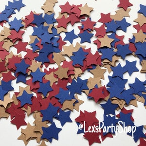 Star Confetti, Fourth of July Confetti, 4th of July Confetti, Rustic ...