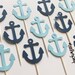 Anchor Cupcake Toppers Nautical Cupcake Toppers Nautical - Etsy