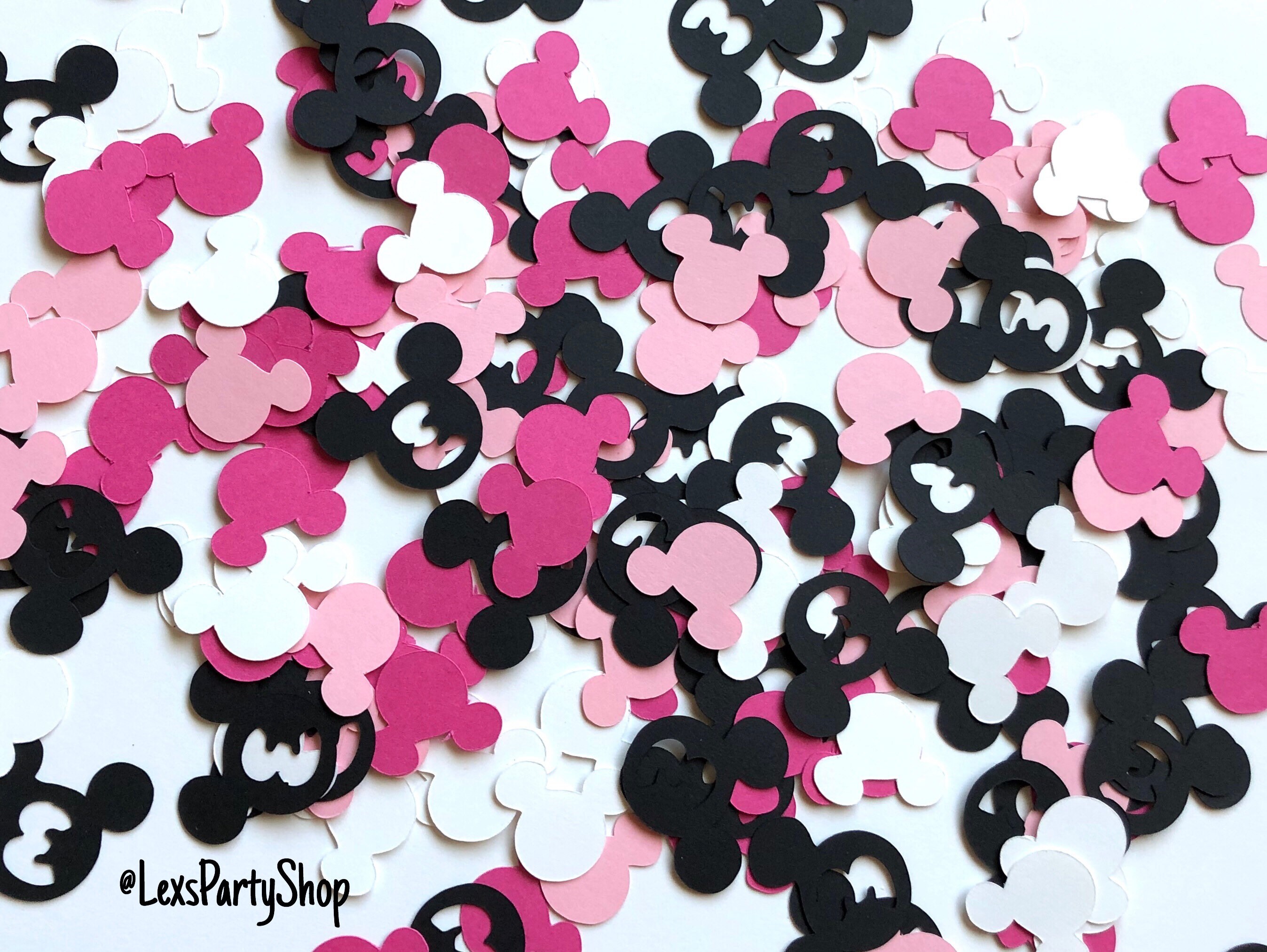 Minnie Mouse Confetti: Third Birthday Custom Confetti 200 Pieces - Etsy