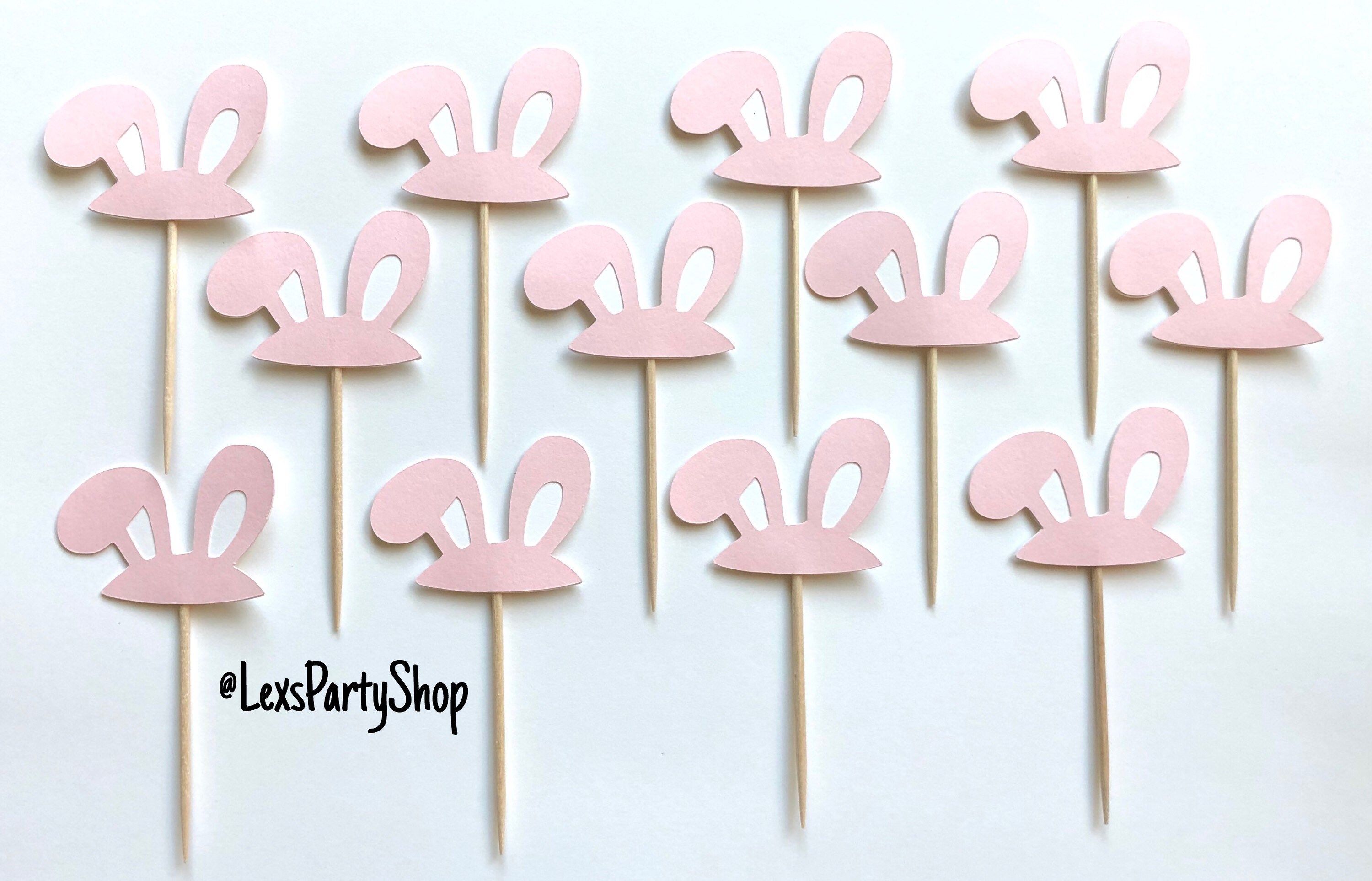 Easter Bunny Ears Cupcake Toppers Bunny Ears Cupcake Toppers | Etsy