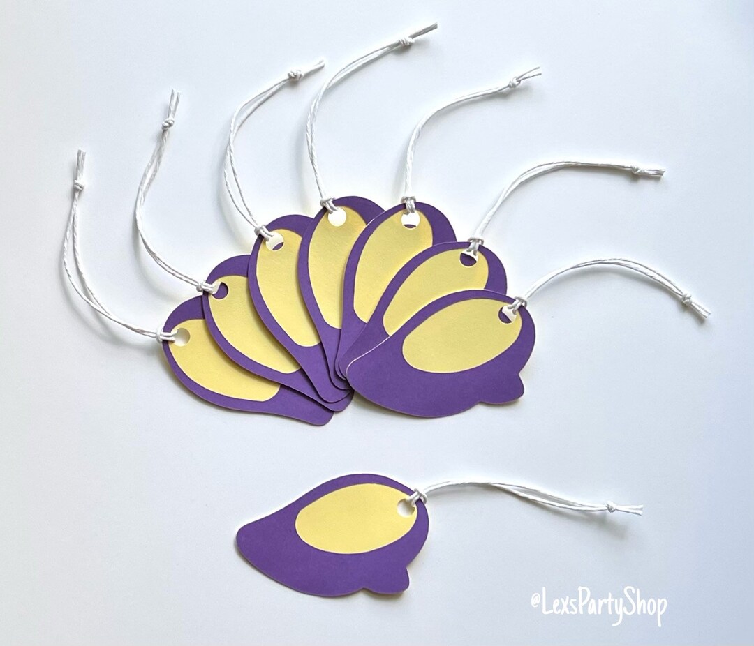 Daisy Duck Gift Tags: Purple and Yellow Party Favor Tags, (set of 8) - Etsy