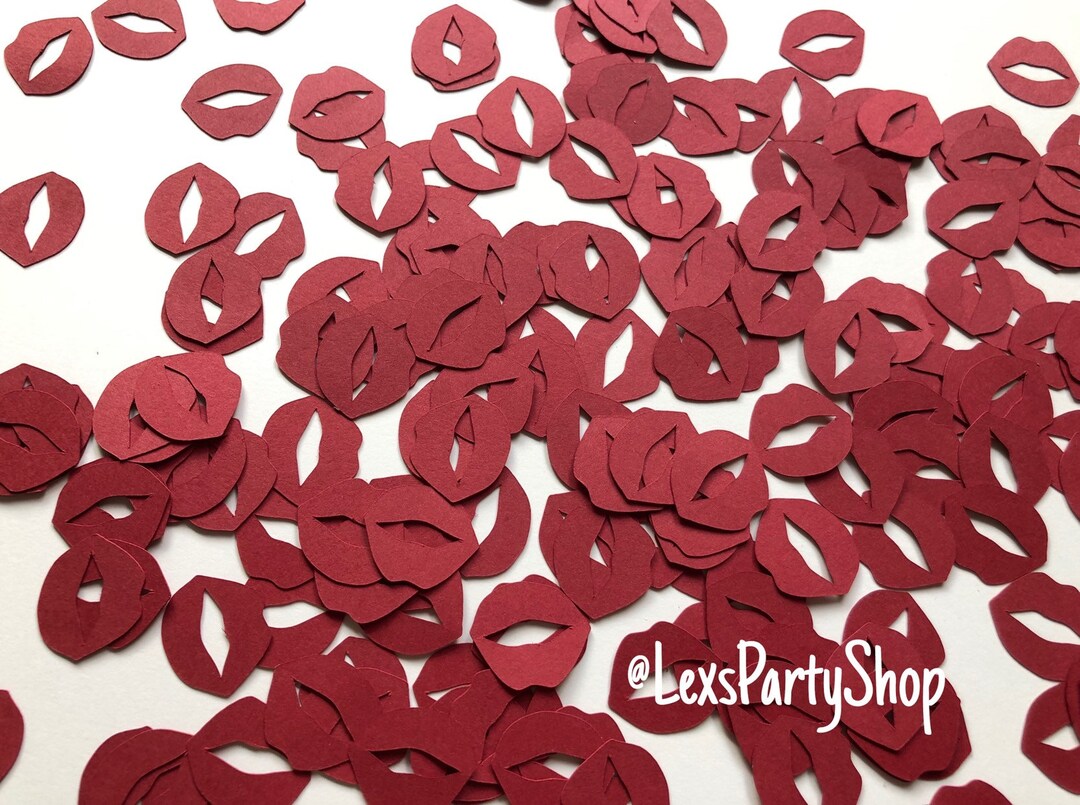 Lip Confetti Pack, Confetti Lips, Bachelorette Confetti, Bachelorette ...