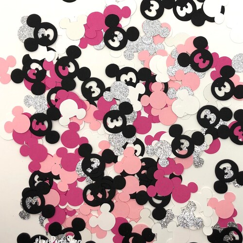 Minnie Mouse Confetti: Third Birthday Confetti | Etsy