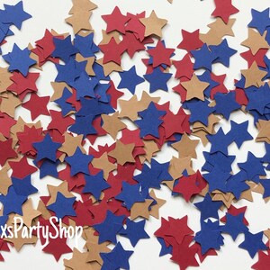 Star Confetti, Fourth of July Confetti, 4th of July Confetti, Rustic ...