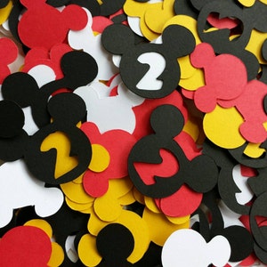 Disney Mickey Mouse Confetti: 200 Disney Mickey Mouse Custom Confetti ...