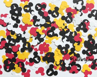 200 Mickey Mouse Confetti Pieces. Mickey Mouse Die Cut. Mickey - Etsy
