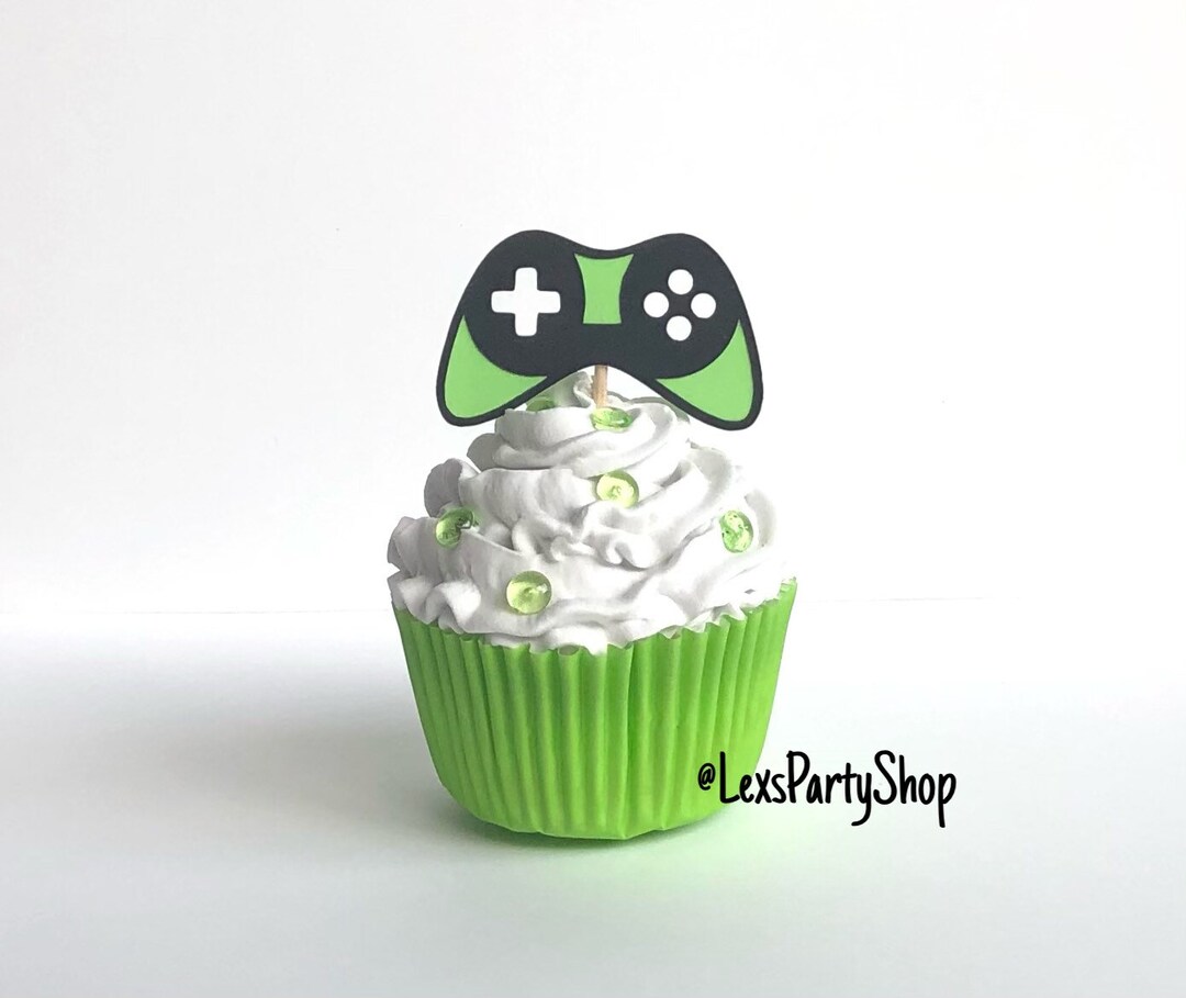 Video Game Controller Cupcake Toppers: Gamer Party Decorations - Etsy