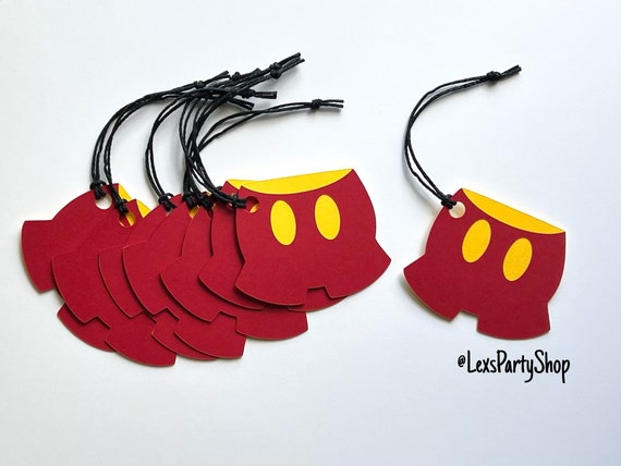 Mickey Mouse Gift Tags Mickey Tags Mickey Mouse Party Favor - Etsy