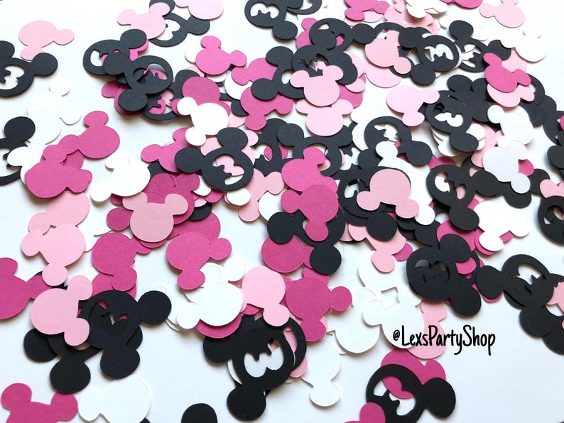 Minnie Mouse Confetti: Third Birthday Custom Confetti 200 Pieces - Etsy