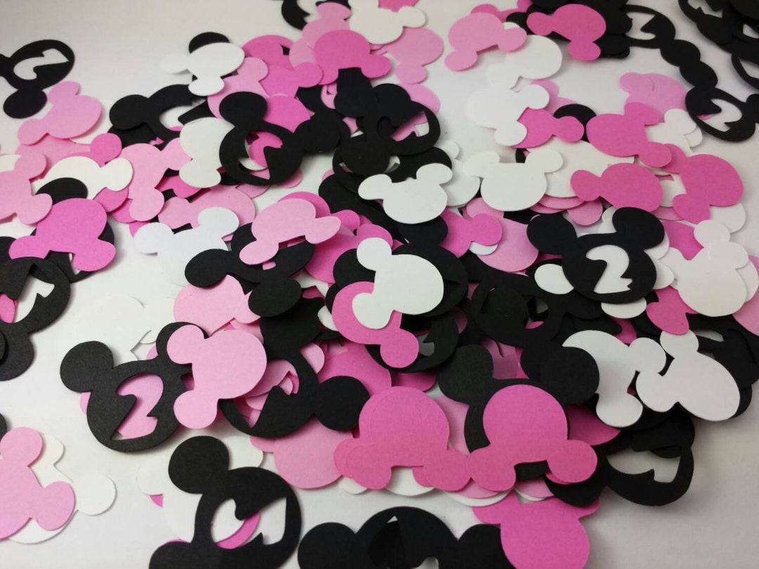 Minnie Mouse Confetti: Second Birthday Custom Confetti 200 Pieces - Etsy