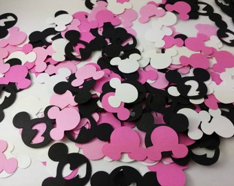 Minnie Mouse Confetti: Third Birthday Custom Confetti 200 - Etsy