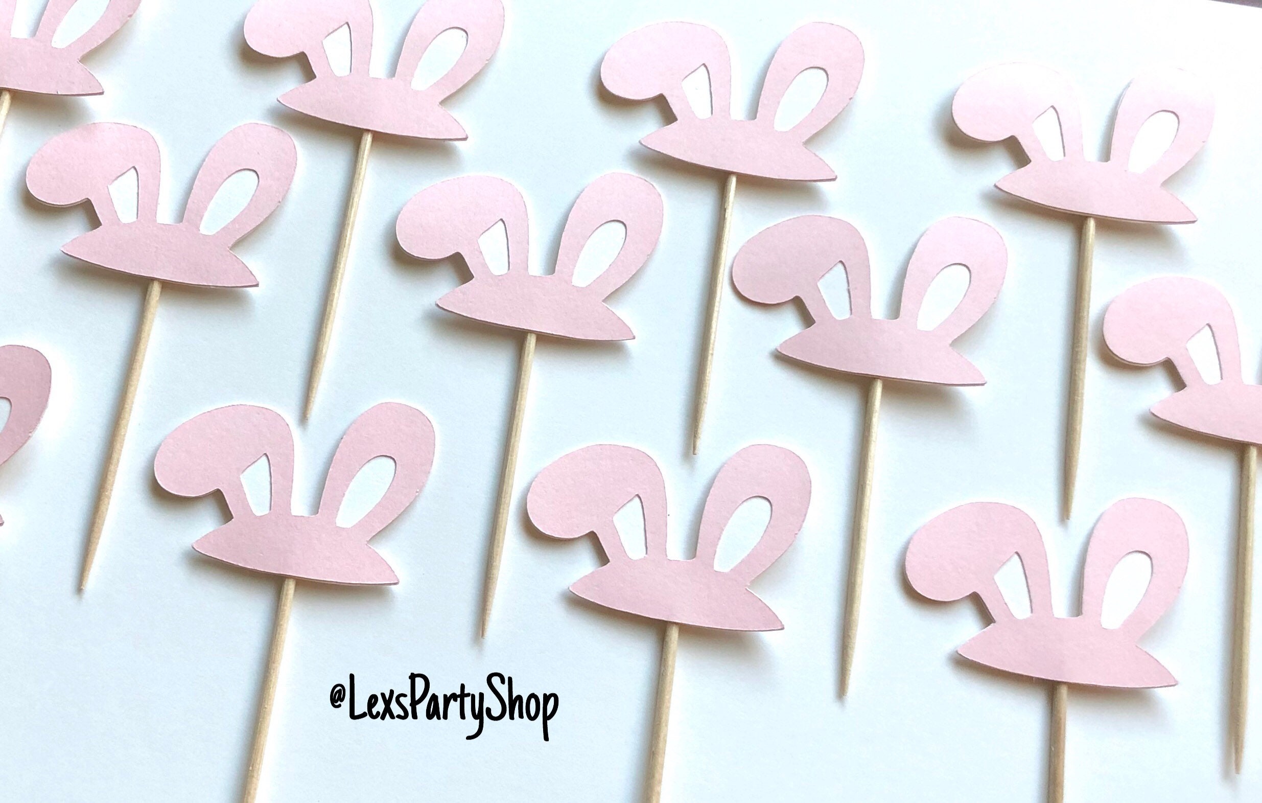 Easter Bunny Ears Cupcake Toppers Bunny Ears Cupcake Toppers | Etsy