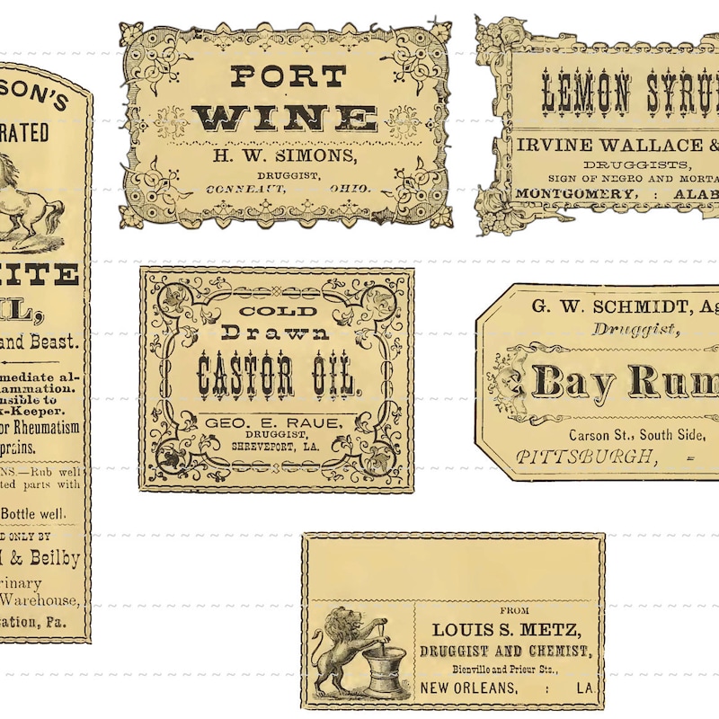 Port Label for Bottle - Etsy